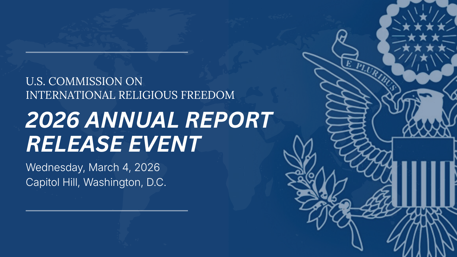 2026 Annual Report Release Event | USCIRF